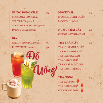 SƯƠN MUOI MENU - AEONMall Hà Đông